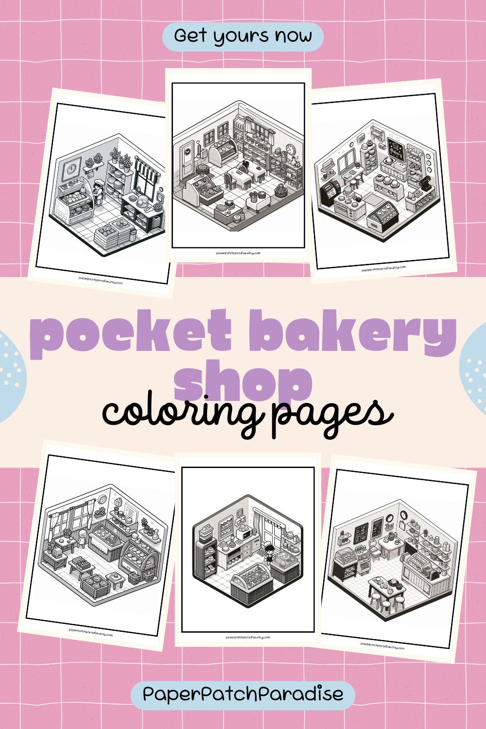 Bakery Shop Coloring Pages Printable Pocket Bakery Coloring Sheets ...