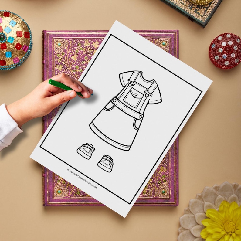 Bold and Easy Fashion Coloring Pages Printable Cute Clothing Coloring ...