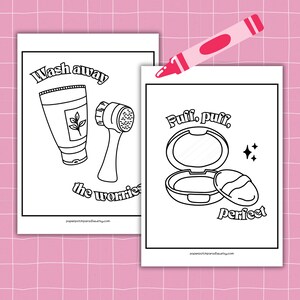 Bold and Easy Cosmetics Coloring Pages Printable Cute Make up Coloring ...
