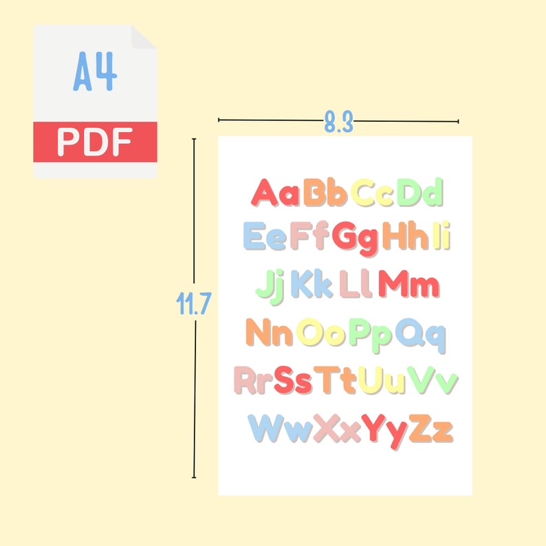 Educational Wall Art Bundle, Toddler Educational Poster, Printable ...