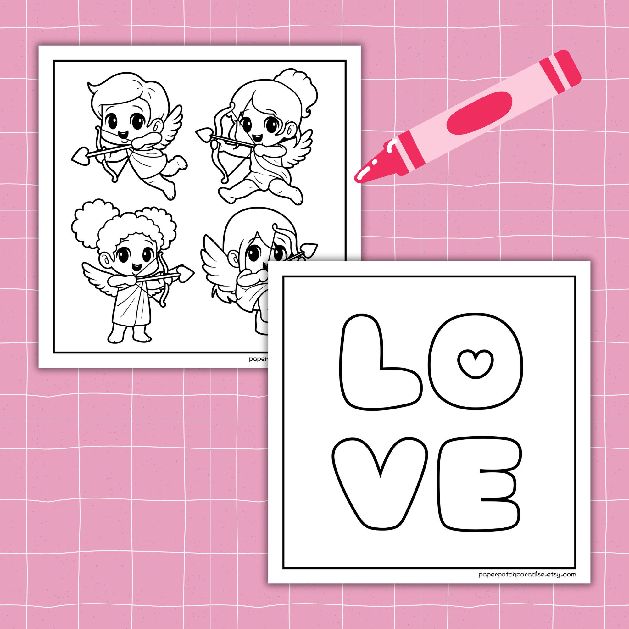 Valentines Pattern Coloring Pages Printable Cute Heart Patterns ...