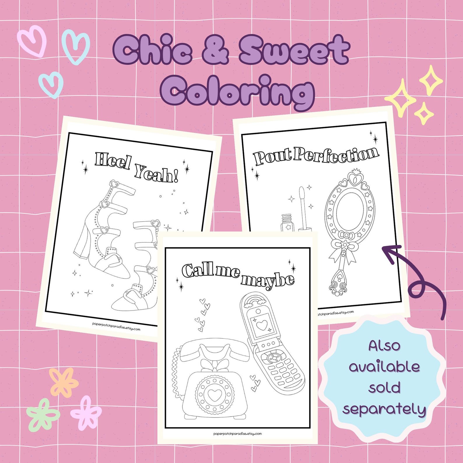 Bold and Easy Soft Girl Era Coloring Pages Printable Cute Coquette ...