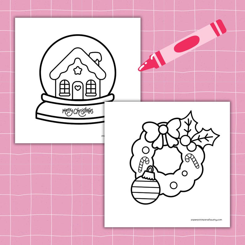 Cozy Christmas Coloring Pages Printable Bold Easy Holiday Coloring ...