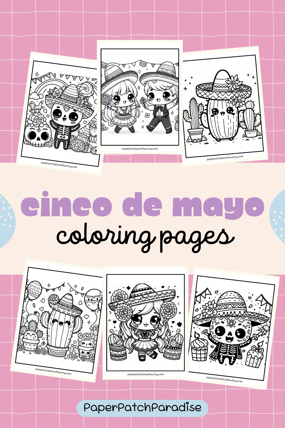 Cinco De Mayo Coloring Pages Printable Kawaii Cinco De Mayo Coloring ...
