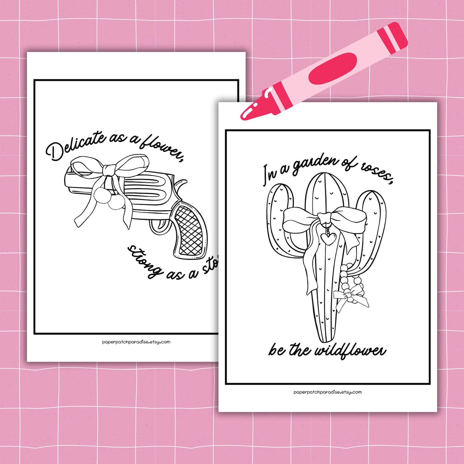 Bold and Easy Soft Girl Era Coloring Pages Printable Cute Coquette ...