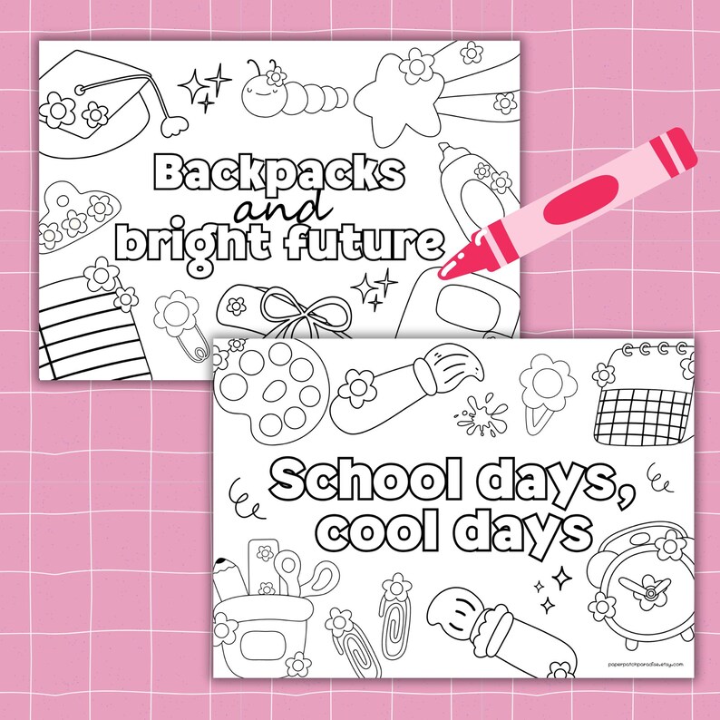 Back to School Coloring Pages Printable Welcome First Day of School ...
