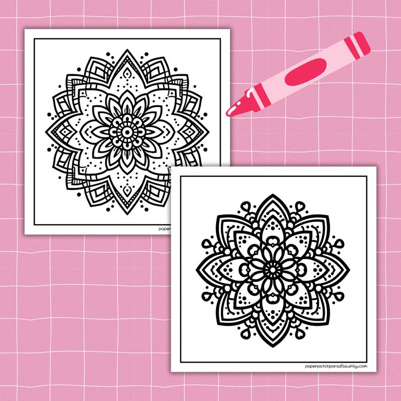Mandala Coloring Pages Printable Pattern Coloring Sheets Mindful Stress ...