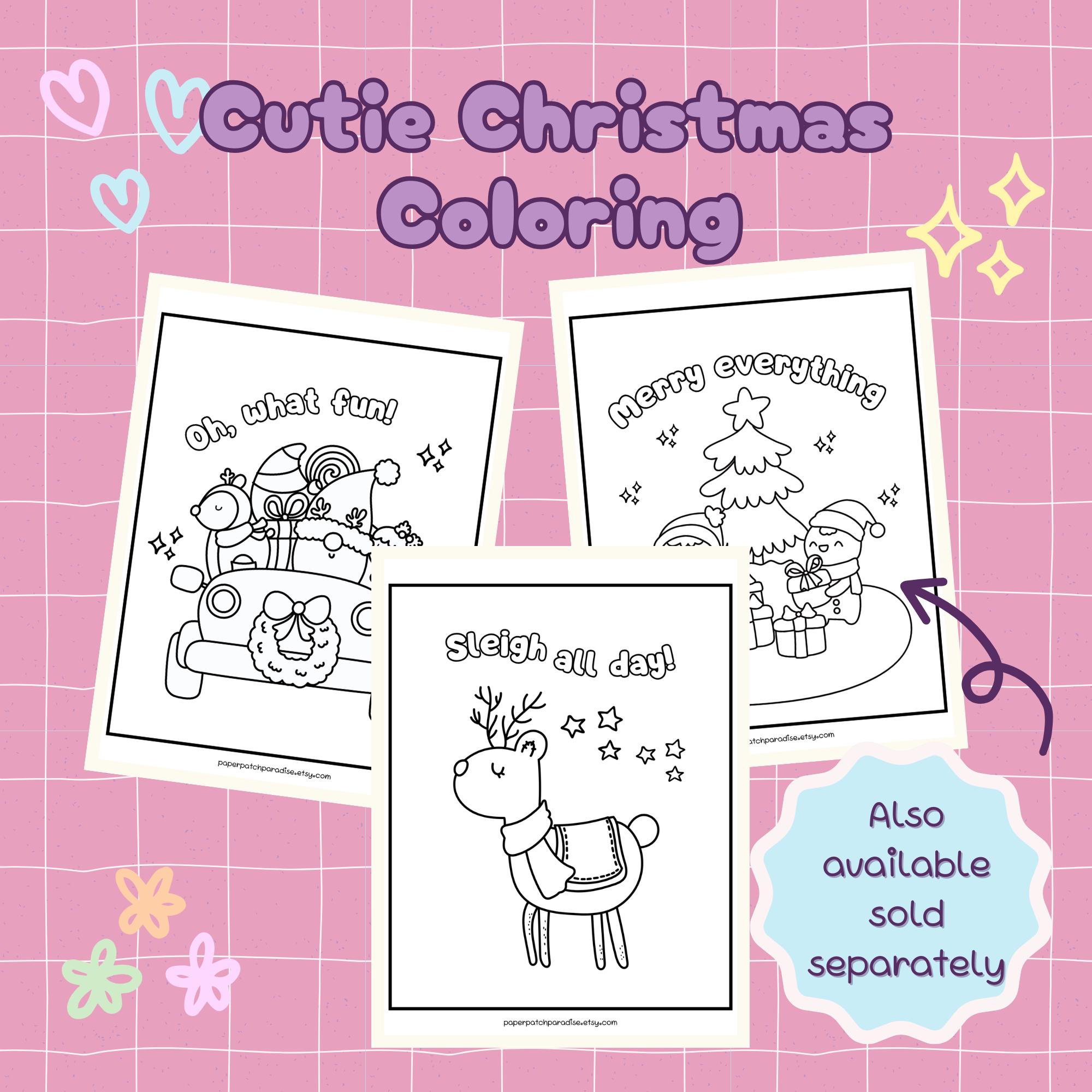 Christmas Patterns Coloring Pages Printable Bold Easy Coloring Sheets ...