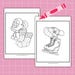 Bold and Easy Cute Cozy Coloring Pages Printable Stress Relief Coloring ...