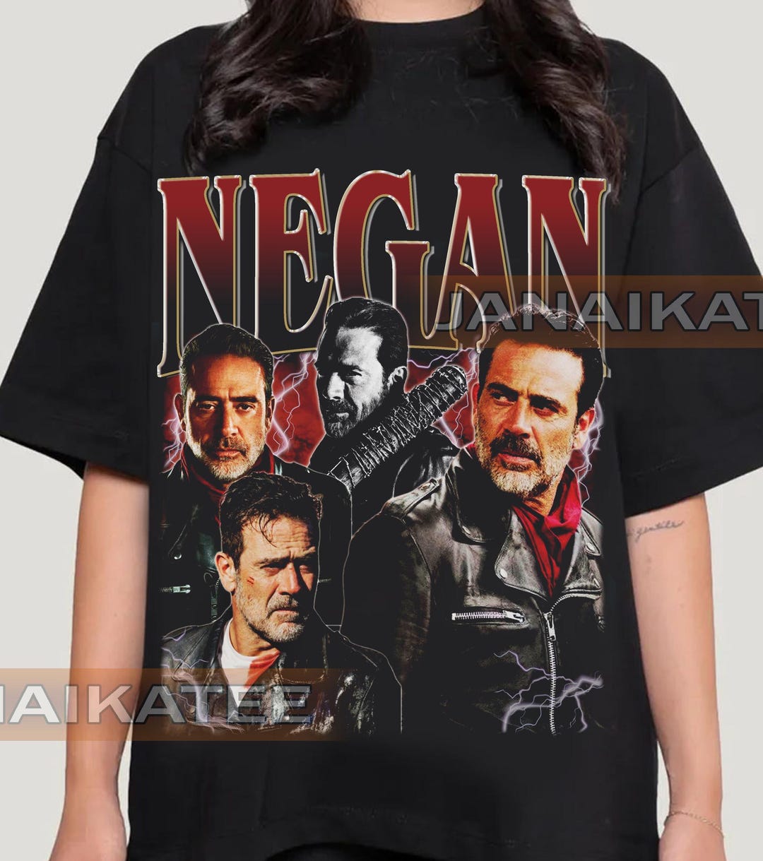 Limited Vintage Negan Tshirt, Actress Character Movie, Gift for Women ...