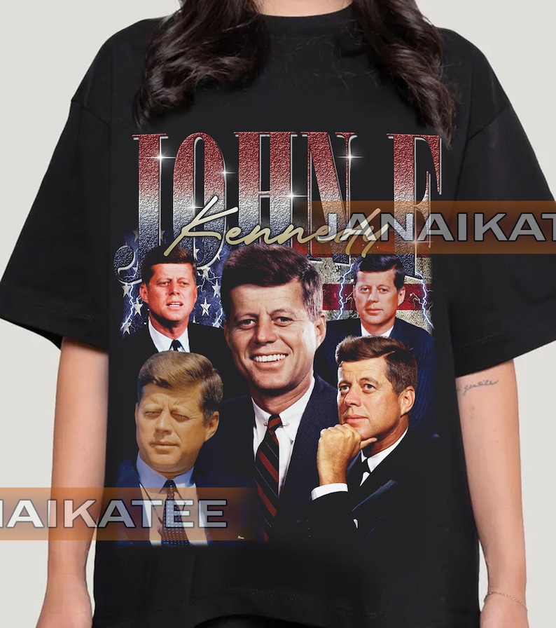 Limited Vintage JOHN F KENNEDY Tshirt, Gift for Women and Men Shirt K25 ...