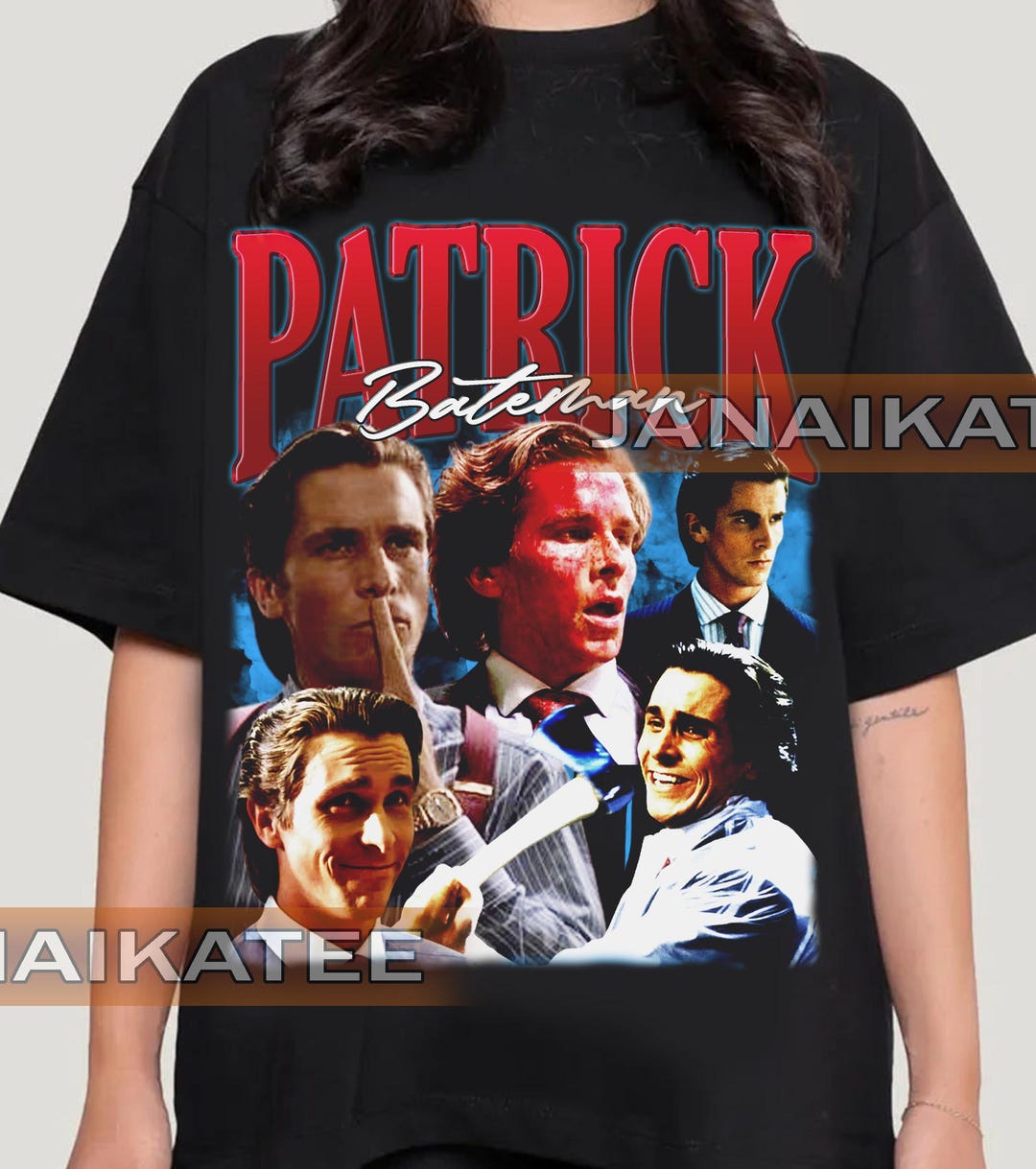 Limited Vintage Patrick Bateman Tshirt, Patrick Bateman Retro Shirt ...