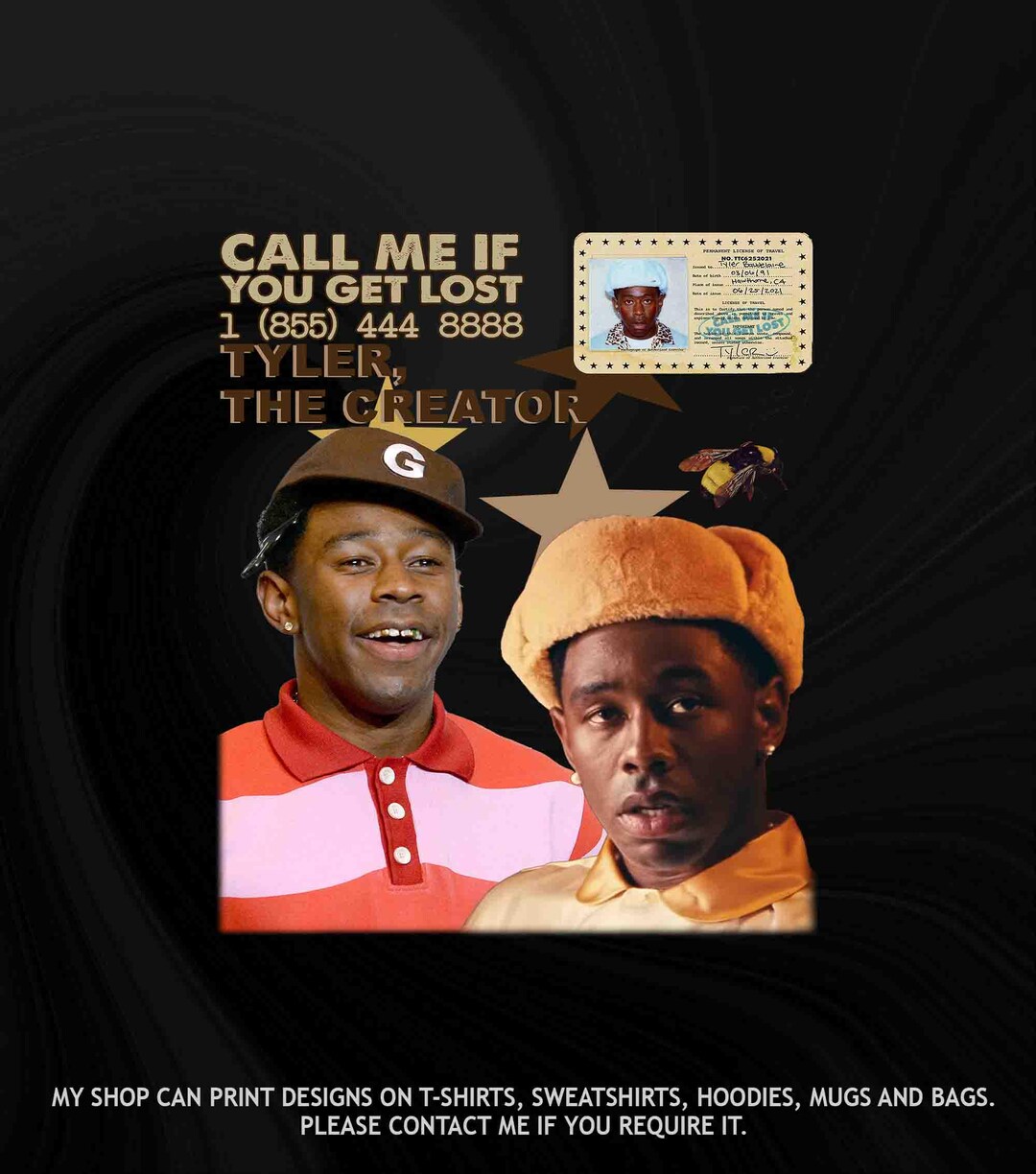 Vintage Tyler the Creator Png, Tyler the Creator Rap Singer Digital ...