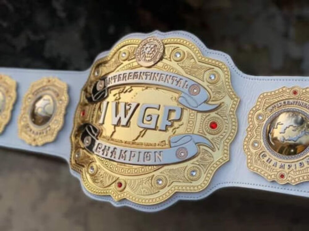 New IWGP Intercontinental World Wrestling Championship Title Belt Adult ...