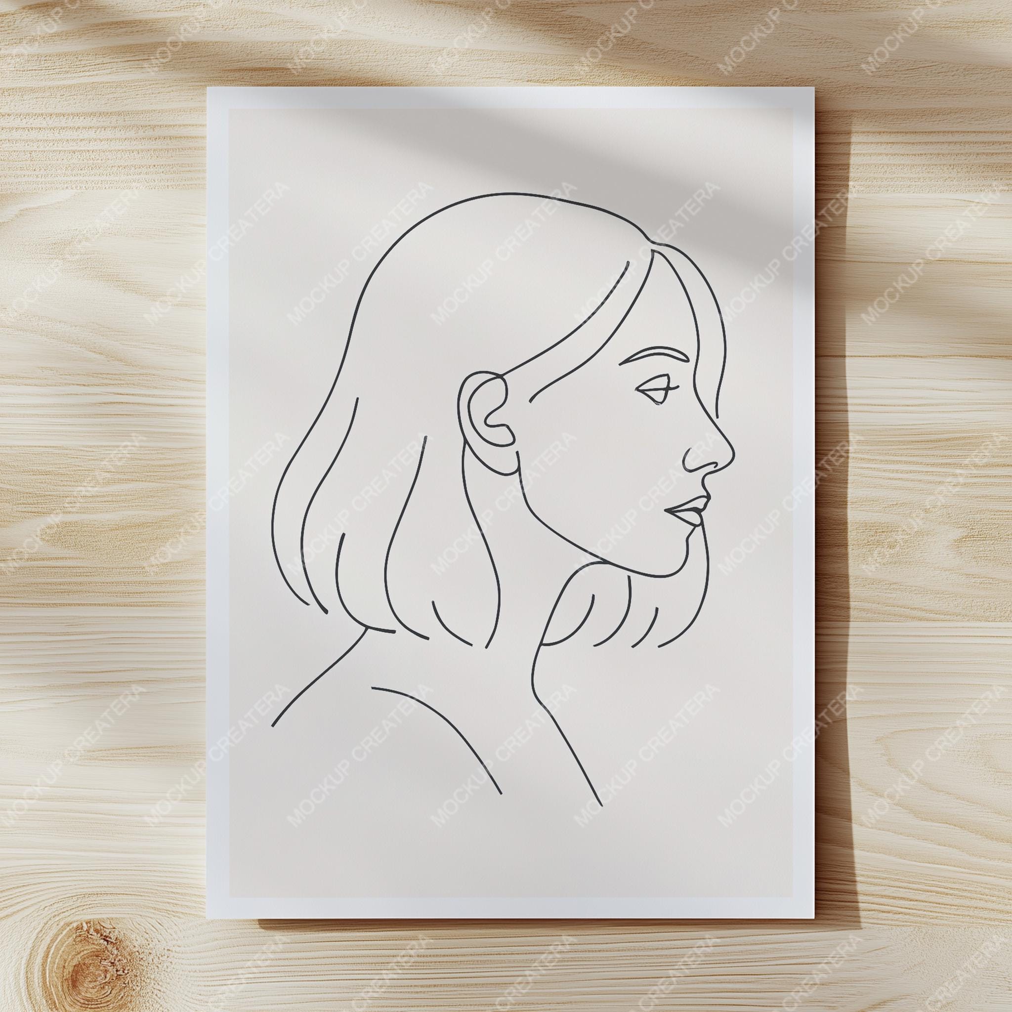 Realistic Paper Mockup: A4 A3 Frameless Poster, Flat Lay (PSD Digital ...