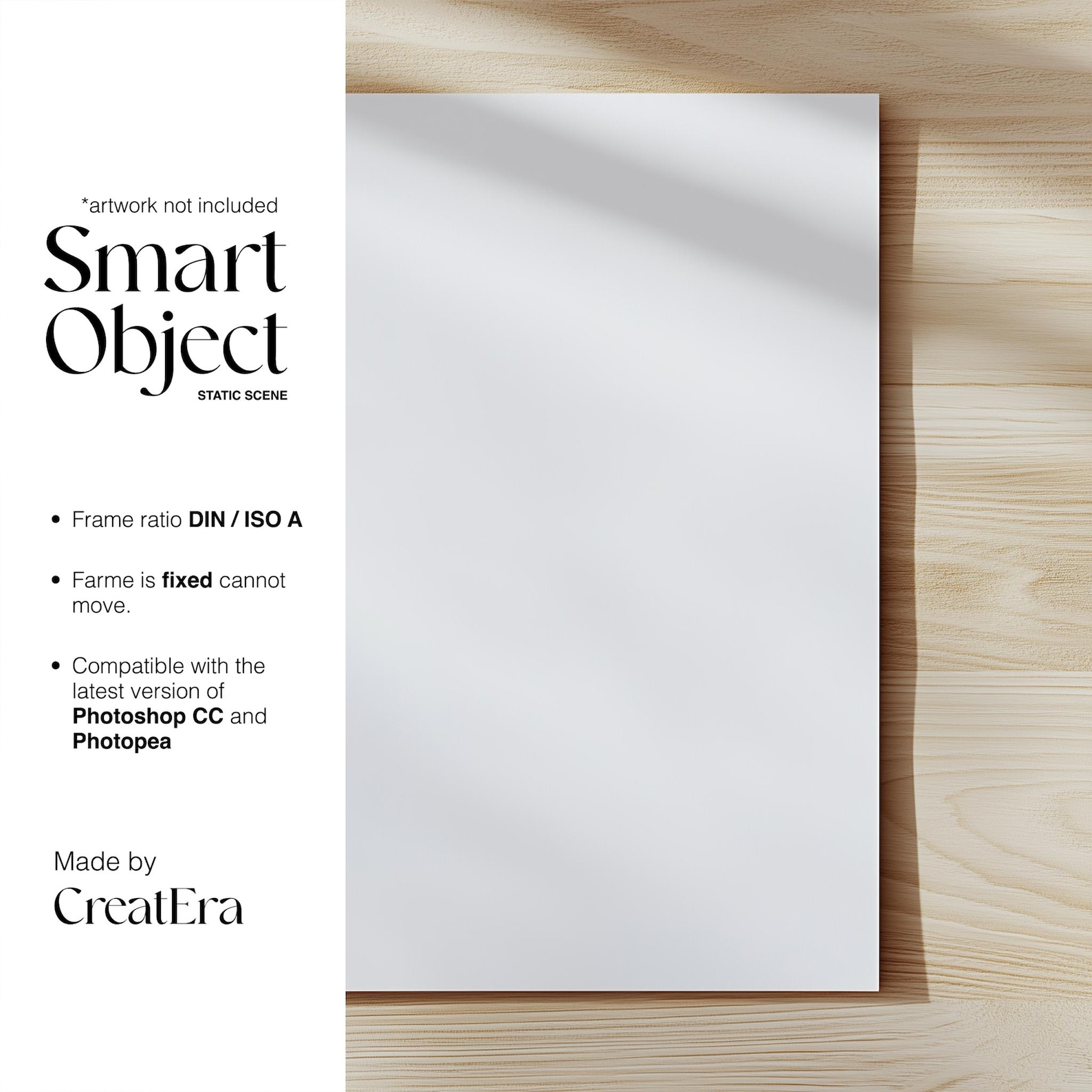 Realistic Paper Mockup: A4 A3 Frameless Poster, Flat Lay (PSD Digital ...