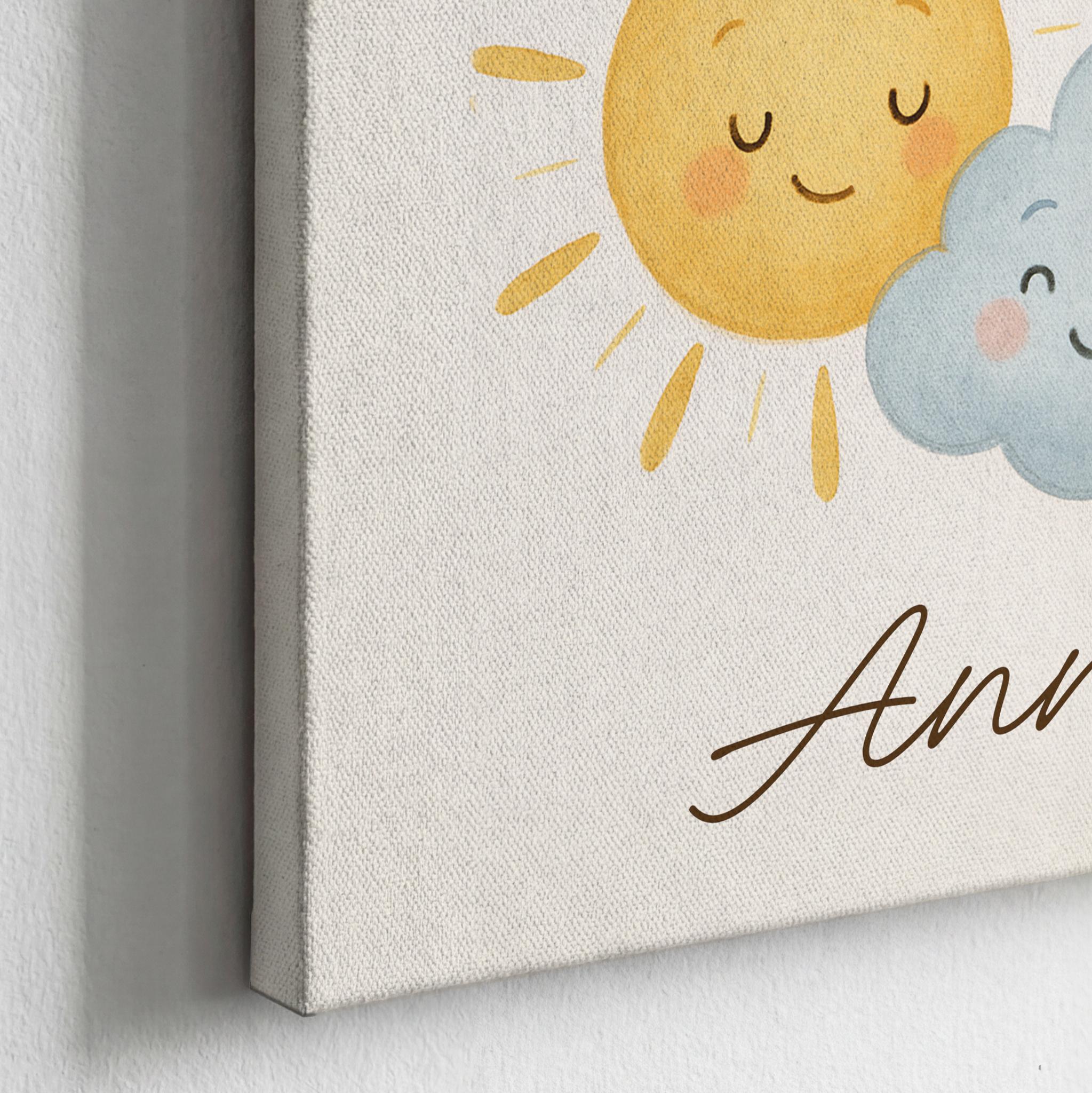 Wrapped Edge Textured Canvas Wall Art Mockup: Close up Poster Painting ...