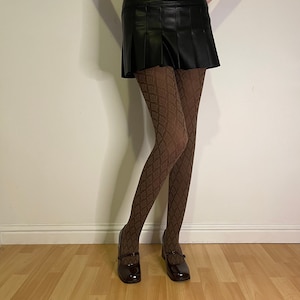 Shipped From England - Brown Patterned Tights - Comfort Tights - Women Patterned Tights - Flying ...