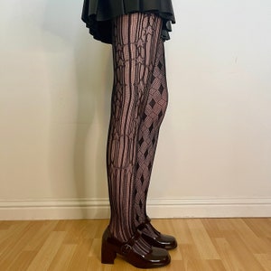 Shipped From England - Black Fishnet Tights With Stars and Stripes ...