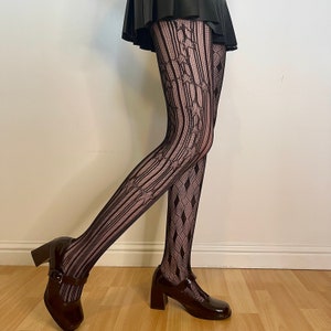 Shipped From England - Black Fishnet Tights With Stars and Stripes ...