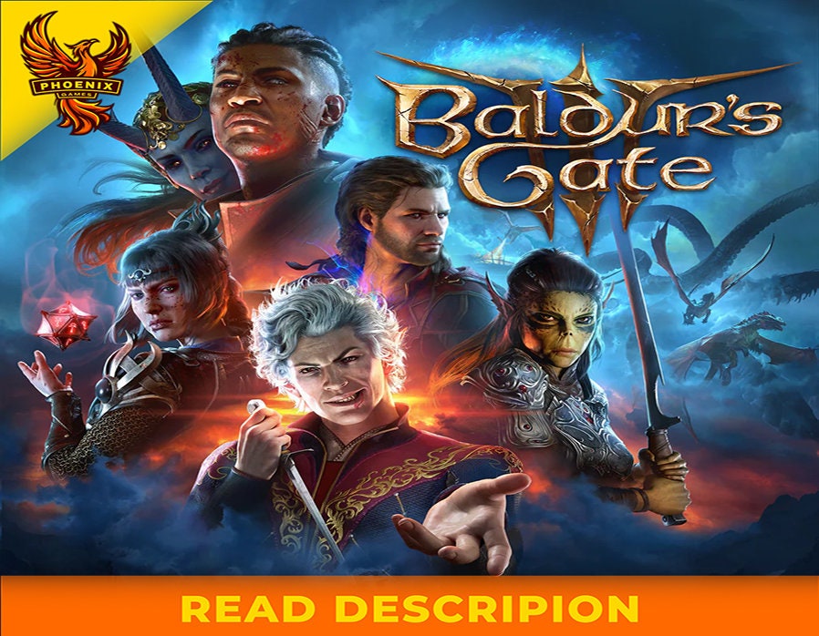 Baldurs Gate 3 Steam Global Etsy Canada