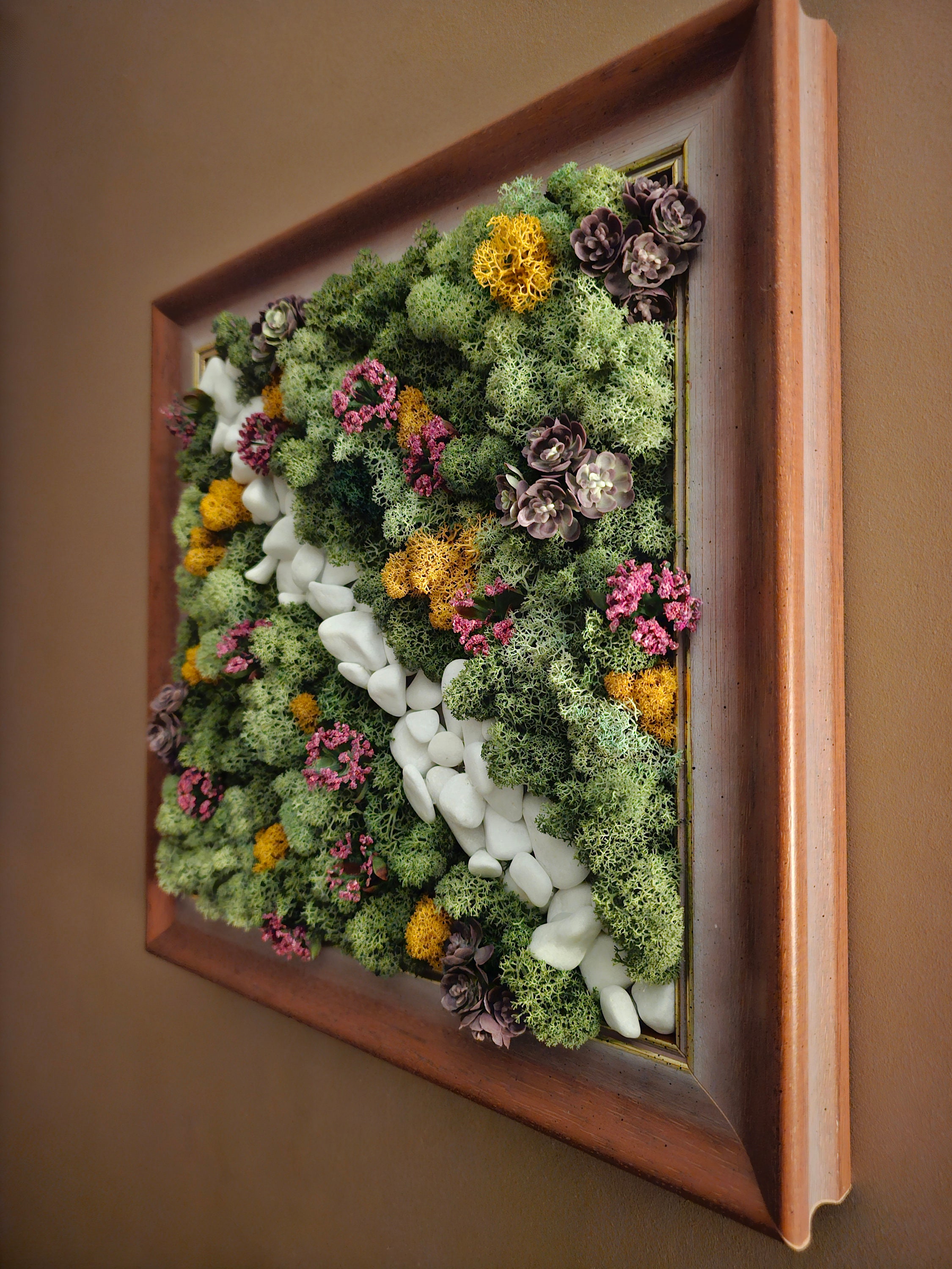Moss Wall Art | Moss Wall Decor | Preserved Moss Art Framed | Moss No ...
