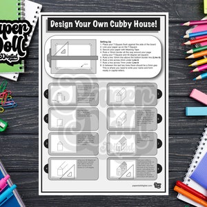 How to Draw a 3D Cubby House Printable Teaching Teacher Resource Art ...