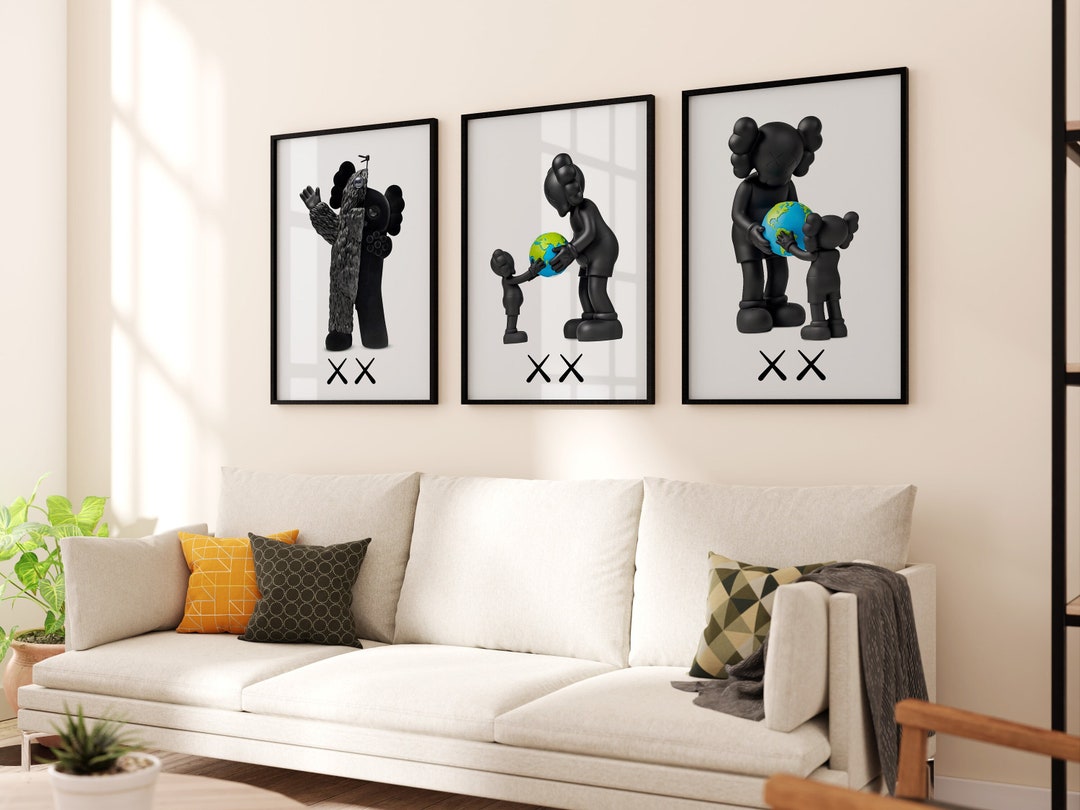 Hypebeast Toys Poster Set of 3, Hypebeast Figure Printable Wall Art ...