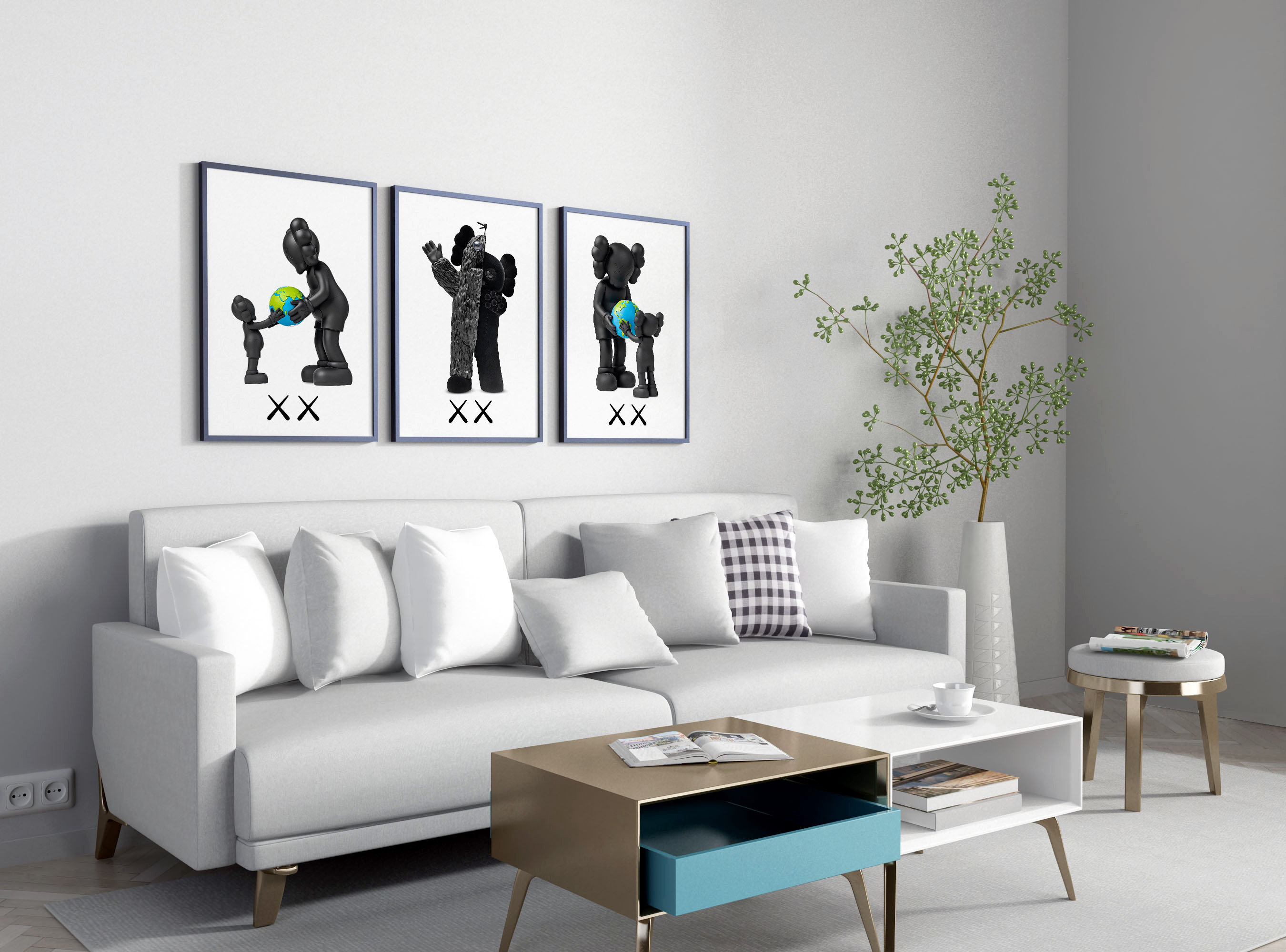 Hypebeast Toys Poster Set of 3, Hypebeast Figure Printable Wall Art ...