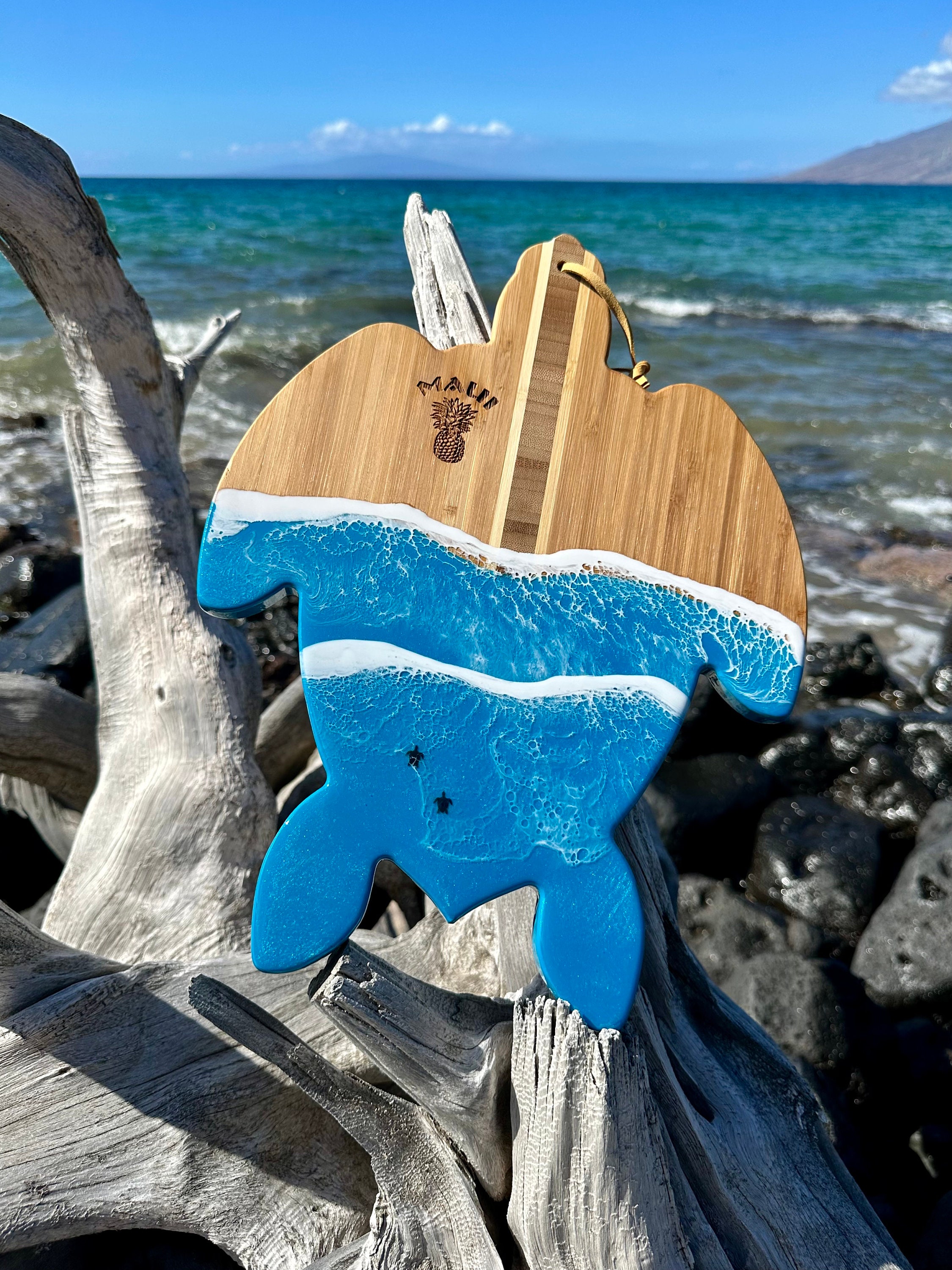 Sea Turtle Charcuterie Board Honu Cutting Board Made in Maui Hawaii - Etsy