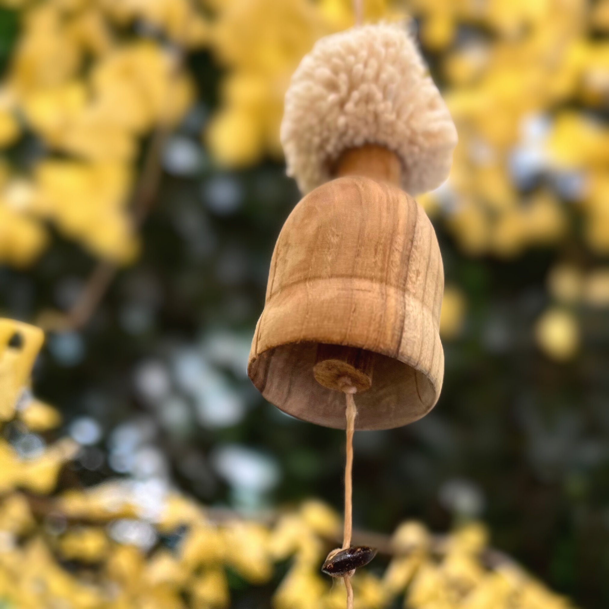 Handcrafted Wooden Cat Wind Chime | Animal Hanging Wind Chime |wood ...