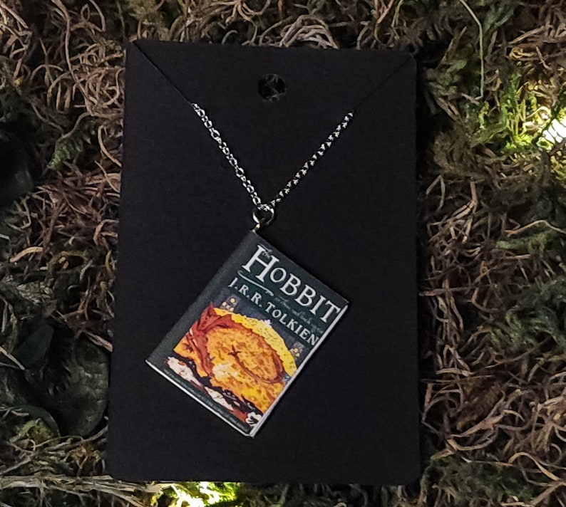 Hobbit Mini Book Necklace - Etsy