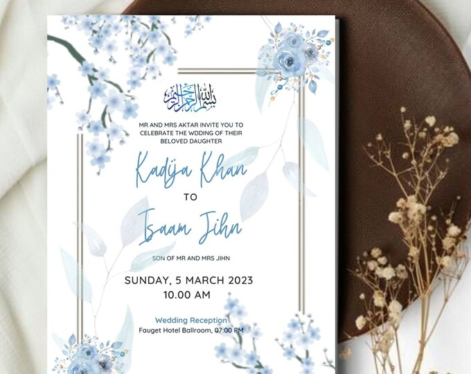 Animated Digital Nikkah Ceremony Shaadi Walima Wedding Engagement ...