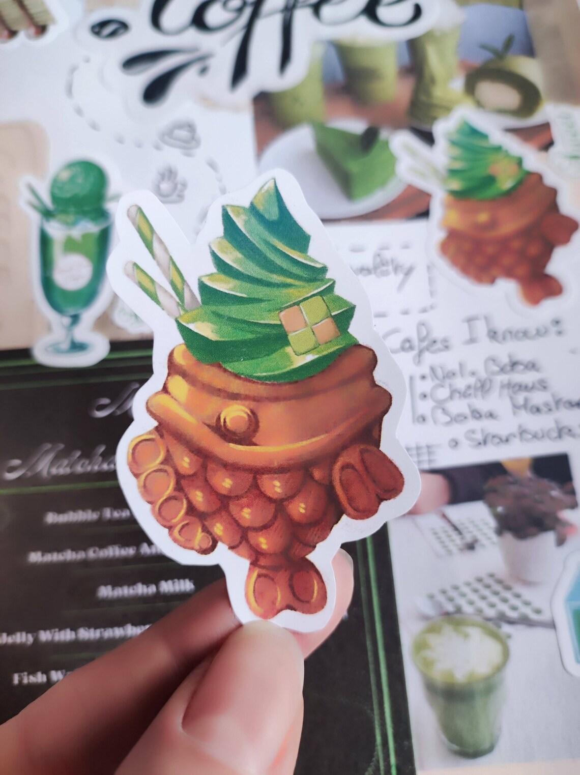 Matcha Taiyaki Sticker - Etsy