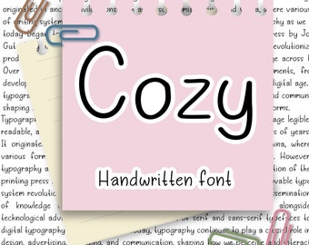 Handwritten Capitals Font for Digital Planner and Student Note Taking ...