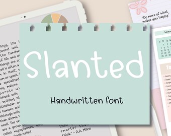 Handwritten Capitals Font for Digital Planner and Student Note Taking ...