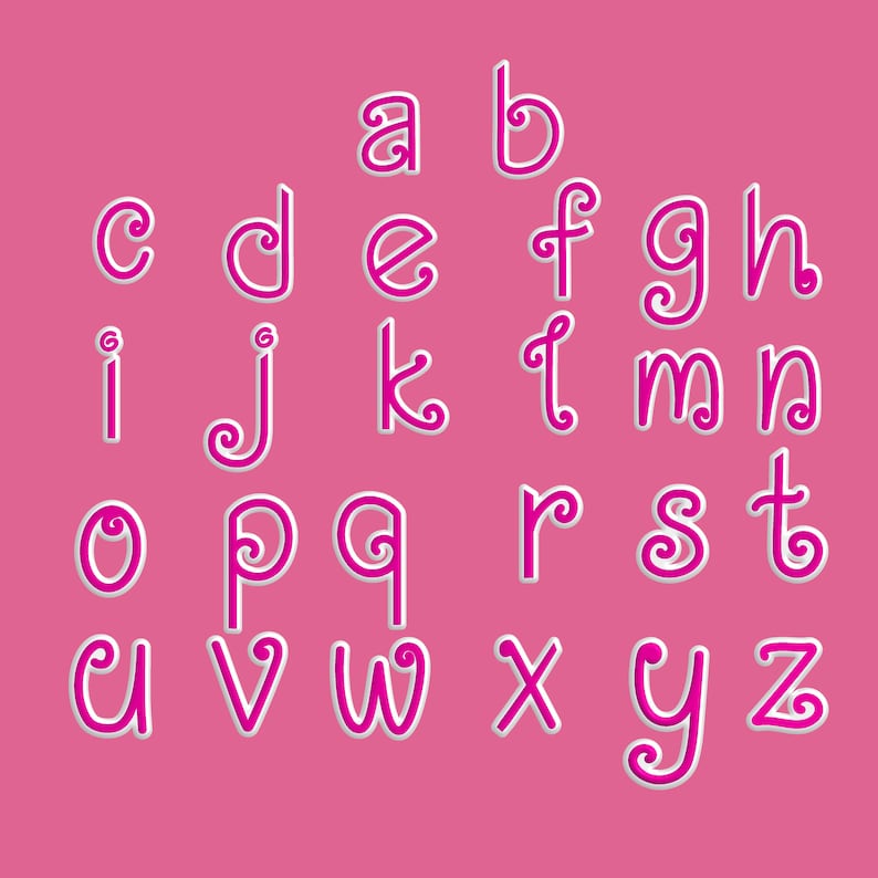 Dolly Font 3D Png Download, Dolly Girl Alphabet Png, Letter Girl Retro ...
