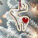 Cute Reindeer Ornament SVG Laser Cutting, Reindeer With Heart ...