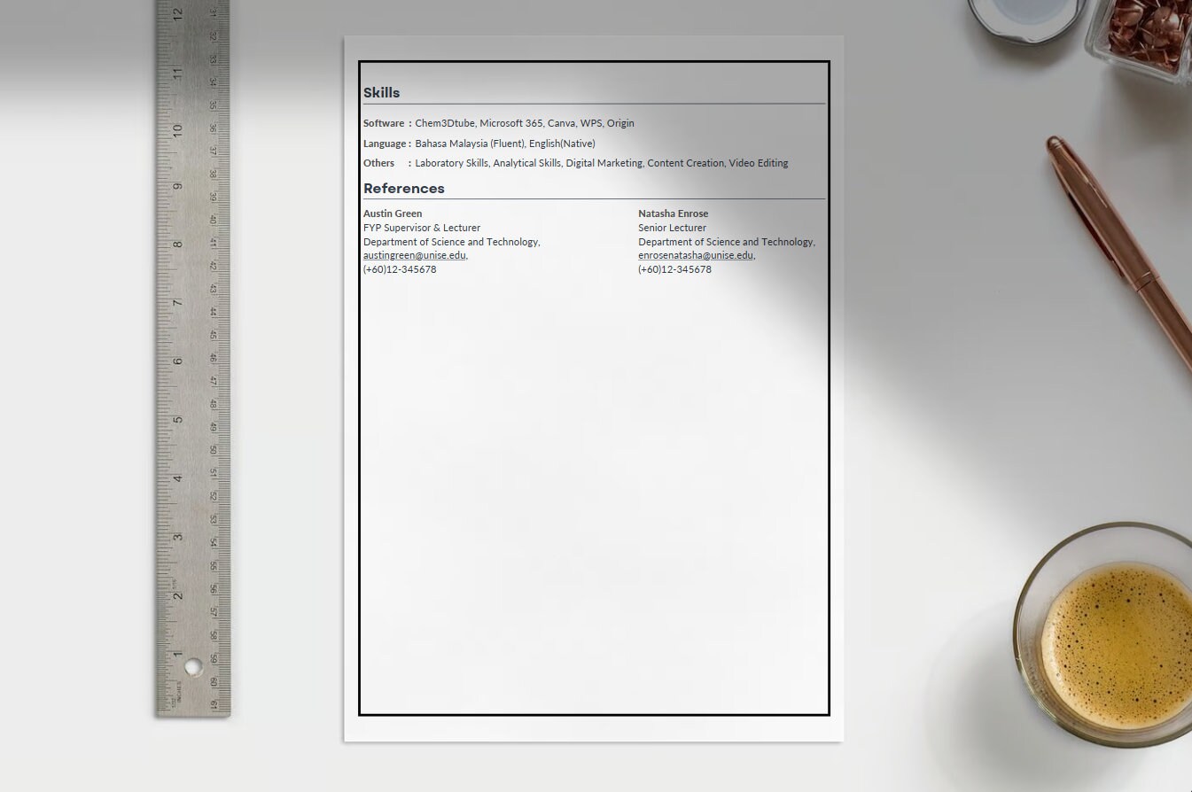 Simple Resume Editable Printable With Job Application Letter Sample - Etsy