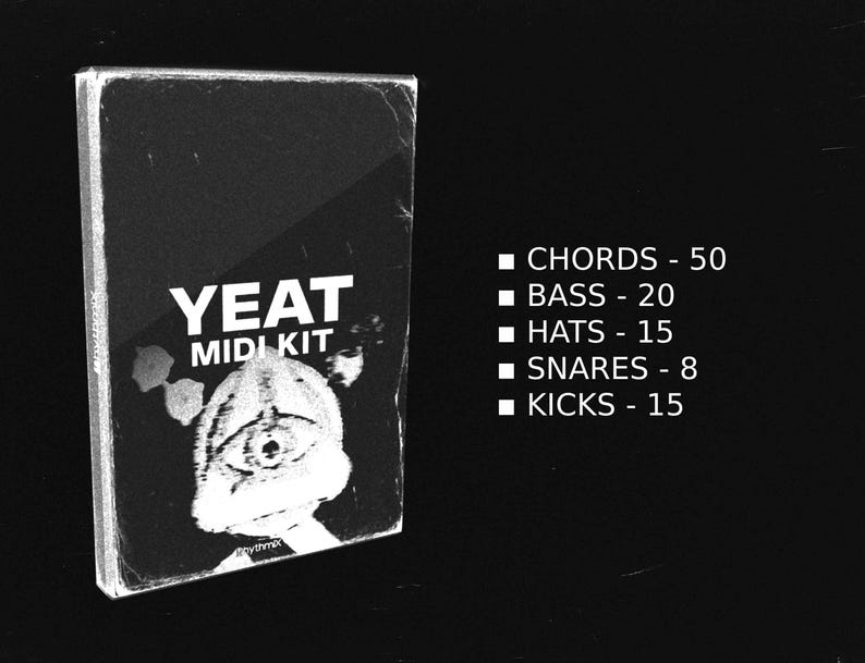Yeat Production Bundle: Yeat Drum Kit, Yeat One Shots, Yeat Loop Kit ...