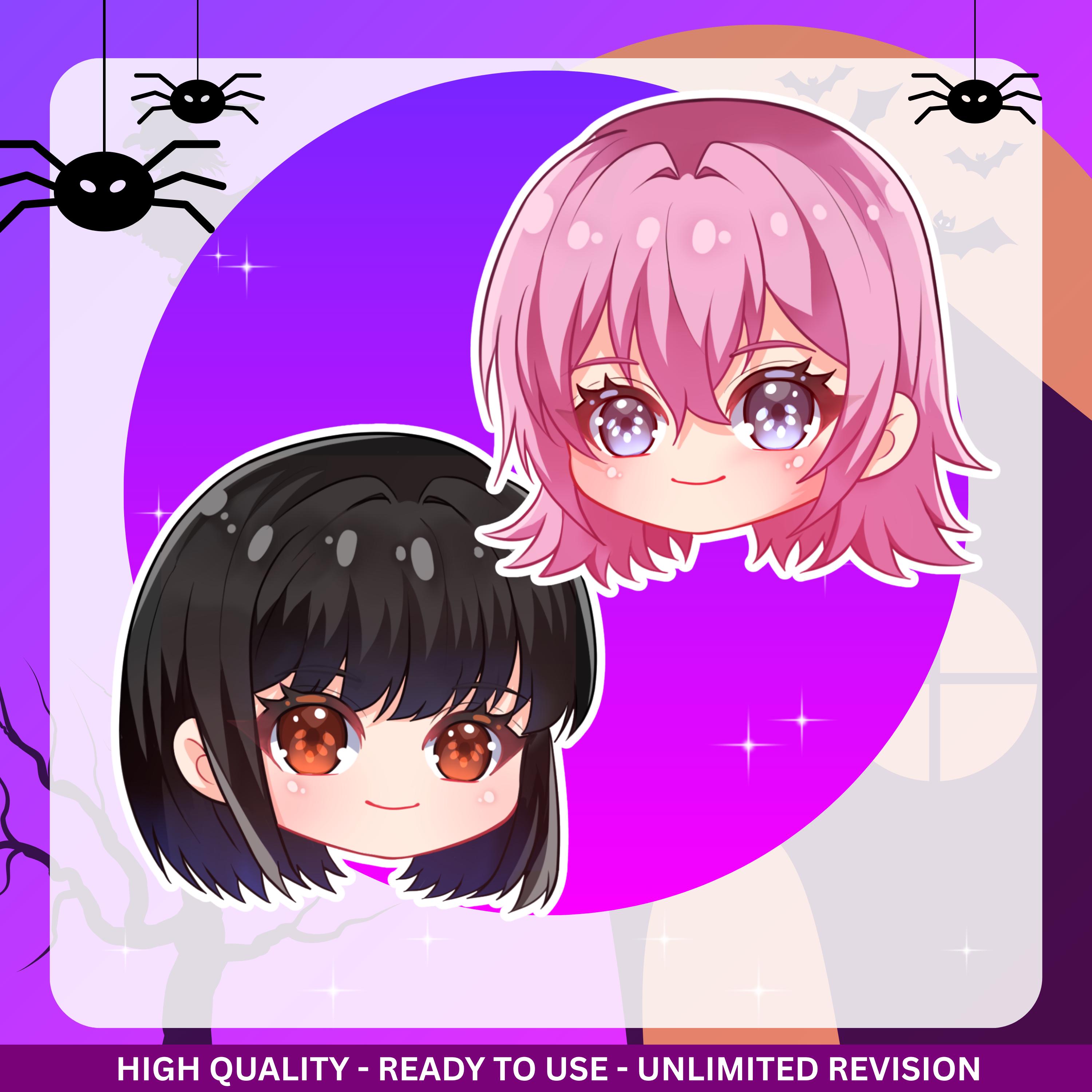 Custom Chibi Character Illustration: Anime, Game, or OC - Etsy