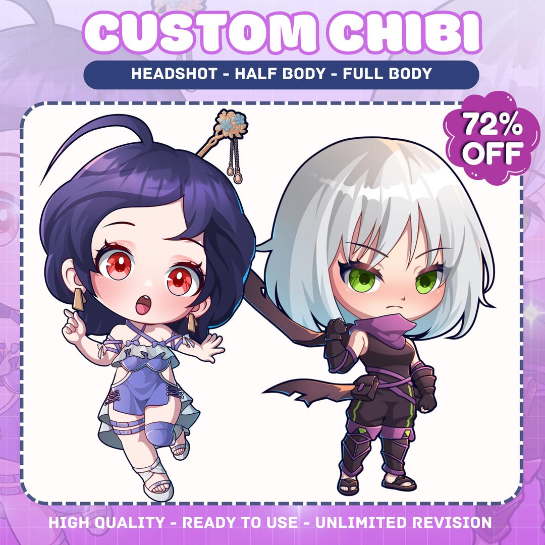 Custom Chibi Anime Chibi Character Cute Chibi Chibi Emotes Chibi ...