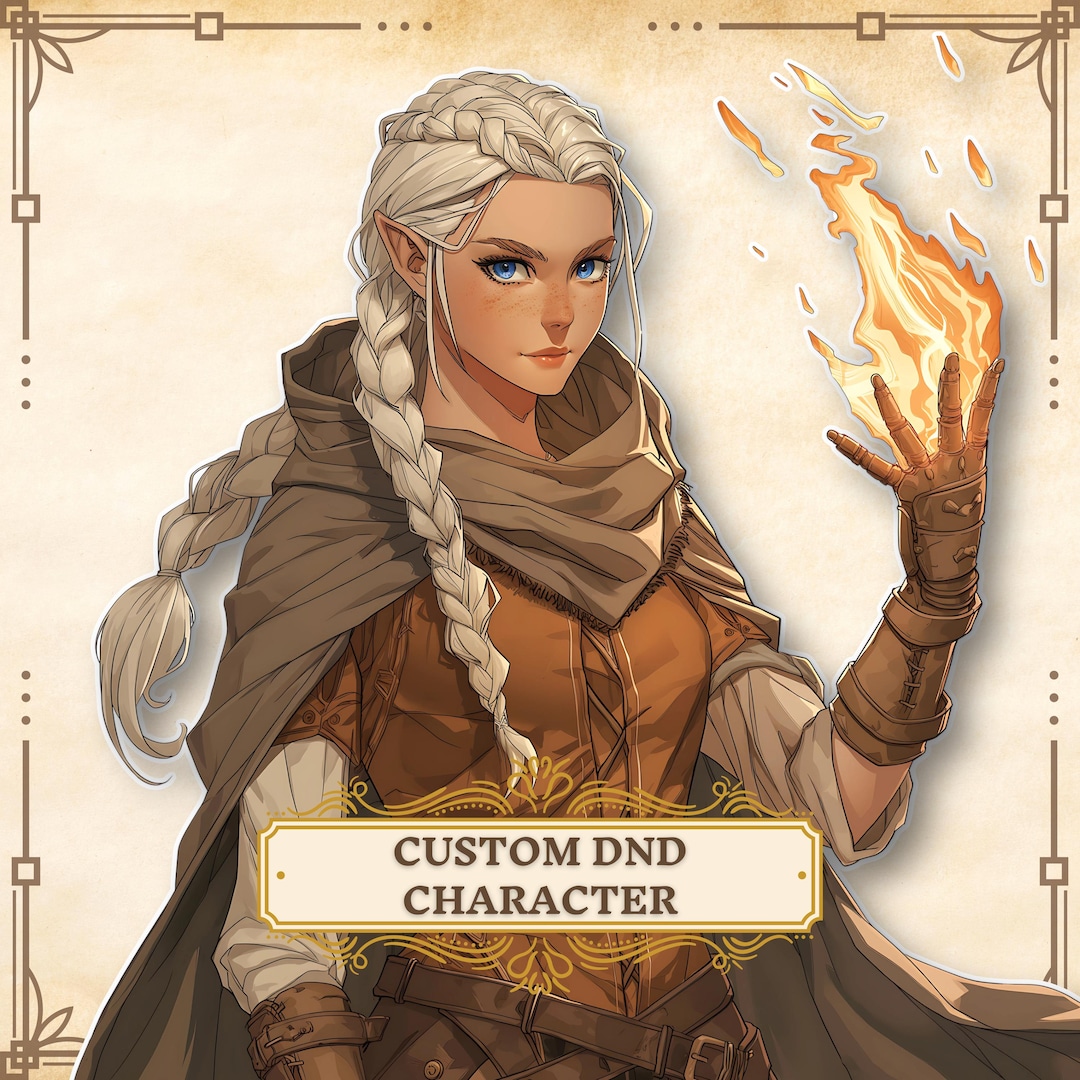 DND | Fantasy Character Commission | Custom DND Character | Dungeon and ...