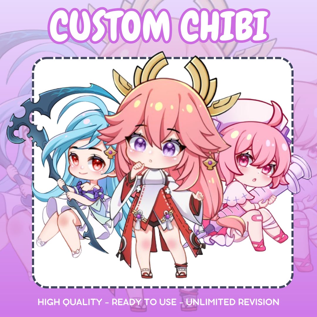 CUSTOM Chibi | Chibi Character | Chibi PNG | Chibi Illustration | Chibi ...