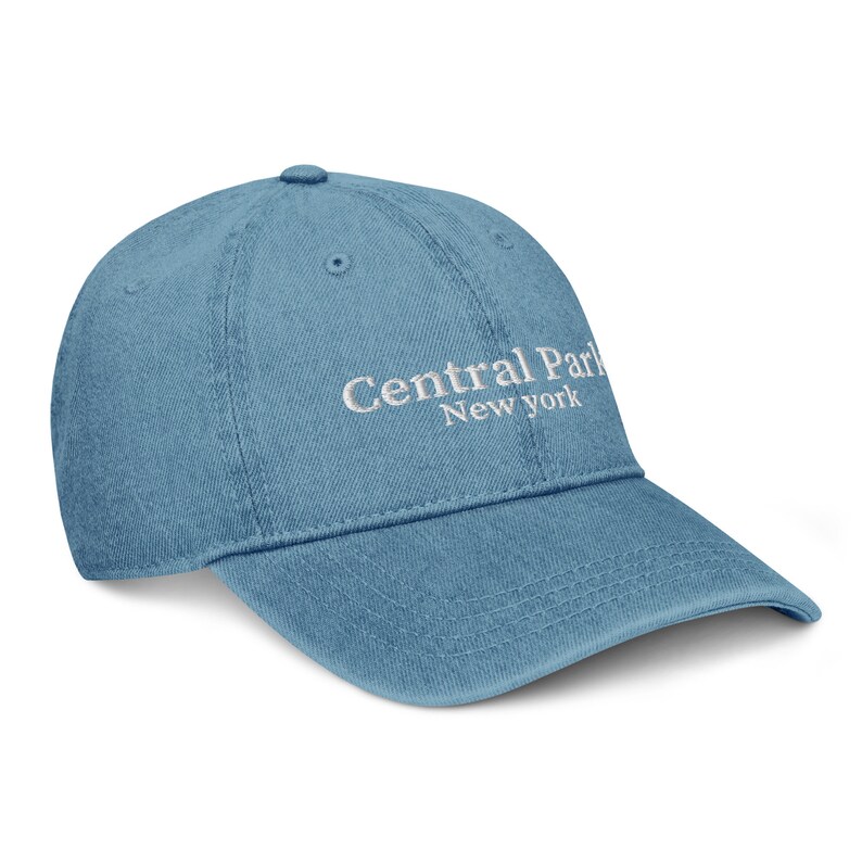 NYC New York City Central Park Vintage Baseball Cap Embroidered Black ...