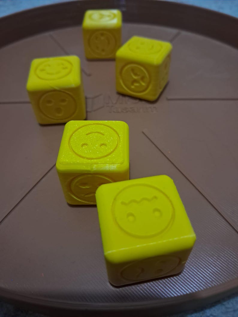 Emotion Cube STL - 3D Printable Emoji Dice for Kids & Education ...