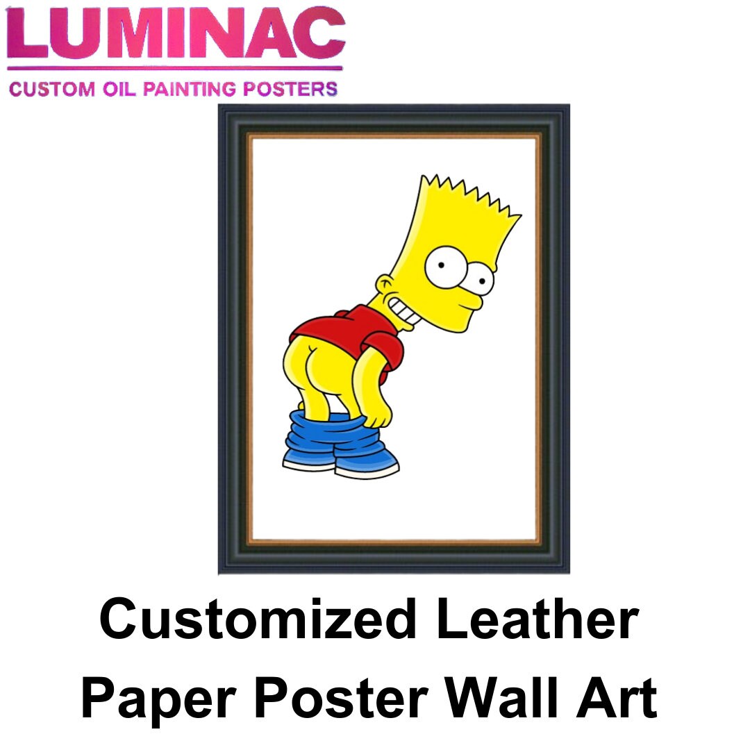 Custom Leather Paper Poster Wall Art Unique Decorative Oil Canvas Art ...