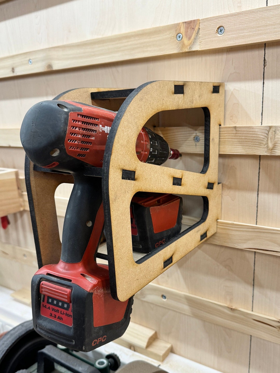 DIY Cordless Screwdriver Holder for French Cleat, Laser Cut, Milling ...