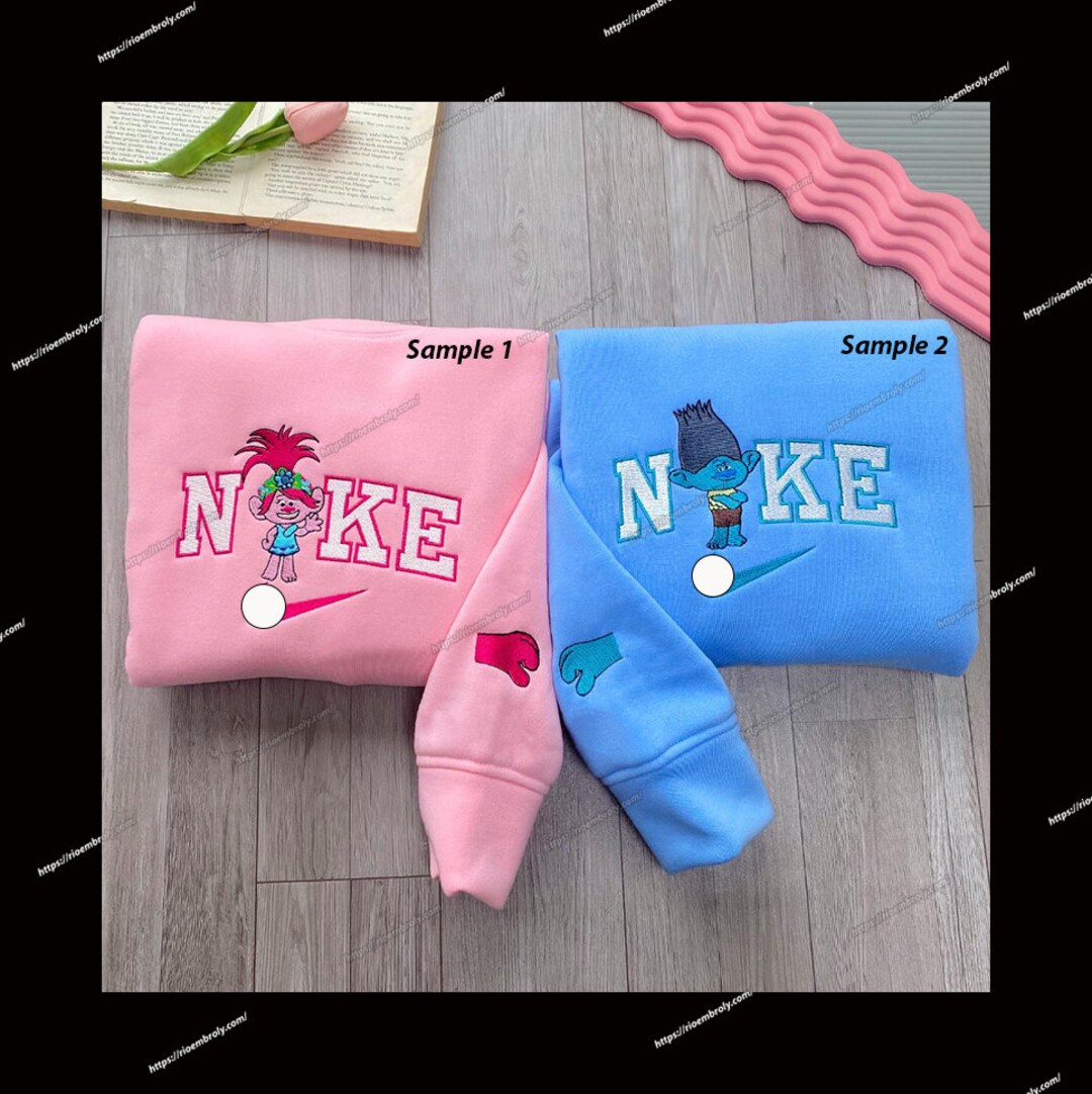 Pop.py X Bra.nch Embroidery Sweatshirt,trolls Movie Shirt, Queen Poppy ...