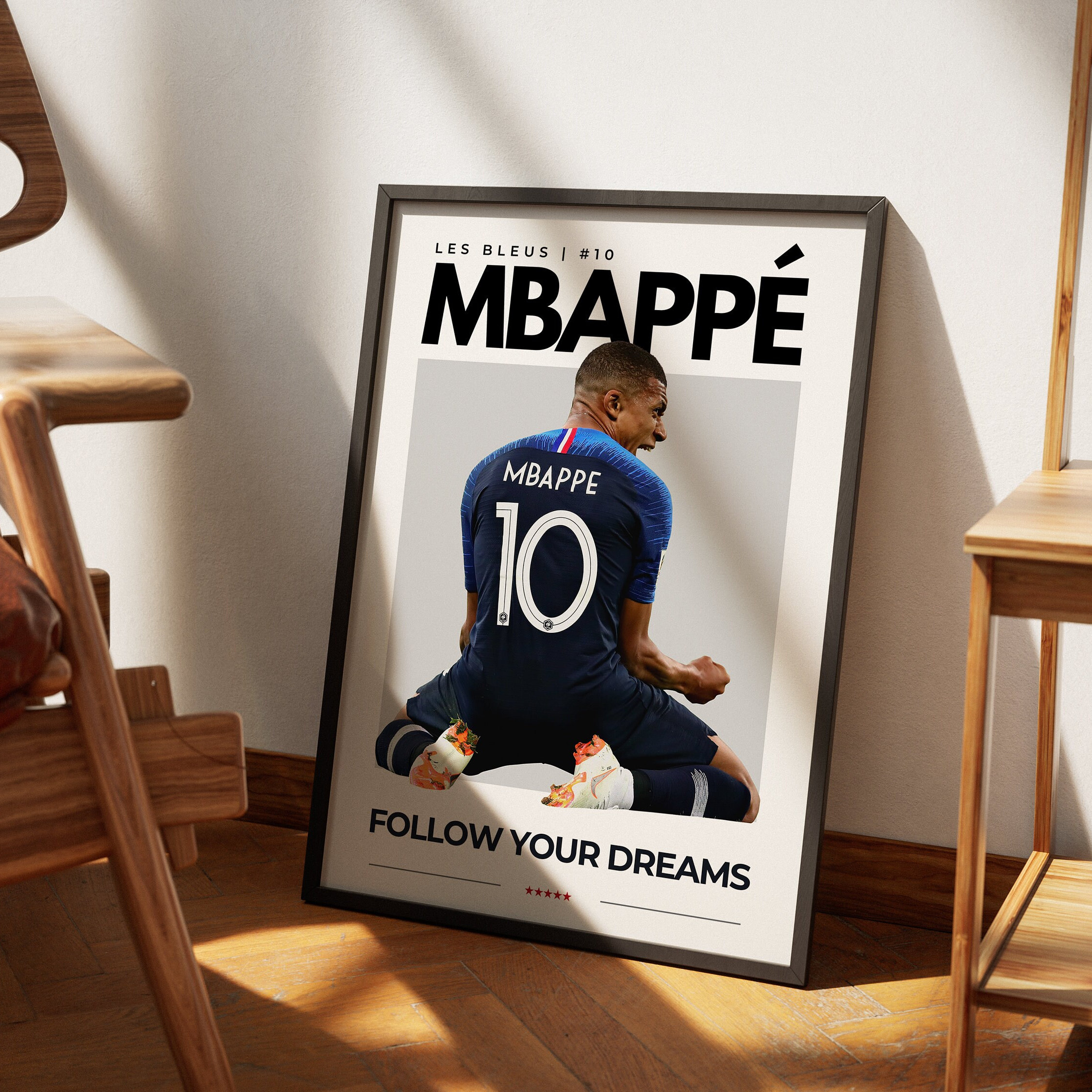 Kylian Mbappe Poster, Mbappe France World Cup Poster, Football ...